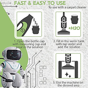 iO CLEAN Concentrate Carpet Cleaner Shampoo (33.8 FL OZ) – Deep Cleaner & Deodorizer – Alone or Machine Use – Stain Remover and Odour Eliminator – For Carpets Rugs and Upholstery