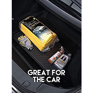 Zenn (1 Pack) Multi-Purpose Durable Black Tray 30" x 15" x 1.2", Indoor & Outdoor Shoe & Boot Tray, Drying Tray, Dog Water Mat, Litter Box Mat