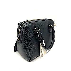 Tory Burch 84777 Black Gold Hardware Thea Web Small Leather Satchel