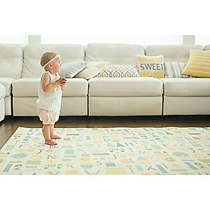 Baby Care Play Mat - Haute Collection (Medium, Sea Petals - Grey)