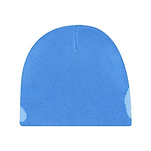 ANKOMINA Unisex Women Men Knitted Beanie Hats Fashion Letter Print Winter Skull Caps Y2k Outdoor Warm Hats Blue