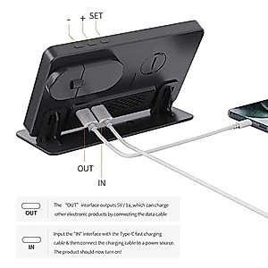 Tech Starving's 3 in 1 Wireless Charger with Clock/Alarm—Fast Charging—For iPhone 14/13/12/11/XS/X/8—Apple Watch Series—AirPods & Samsung Phone Series
