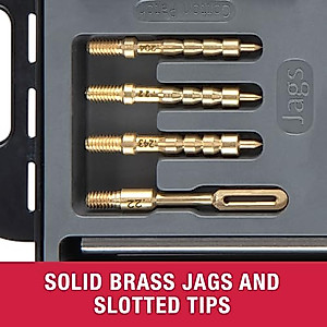 Allen Company Ruger Rimfire .22 Cal Rifle and Handgun Cleaning Kit with Case - Pistol Cleaner - 16-Piece - Gun Accessories for Men and Women,Grey