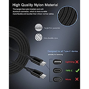 25w USB C Charger for Motorola Moto G Stylus/G Power(2022)/G Pure/G Play/G7/G200/Edge+/One 5G, Android Super Fast Charging USBC Block + USB-C to Type C Cable Samsung Galaxy A13 A03S A53 S23 S22 S21