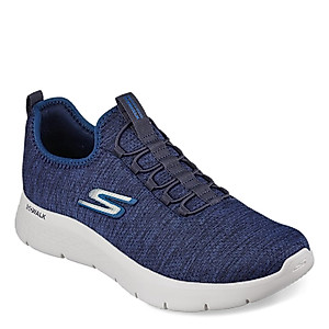Skechers Men's Gowalk Flex-Athletic Slip-On Casual Walking Shoes with Air Cooled Foam Sneakers, Navy/Blue 2, 10.5