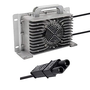 48V 15A Golf Cart Battery Charger for Yamaha Golf Cart G14 G16 G19 G22 Drive with 2 Pin Plug Waterproof IP68