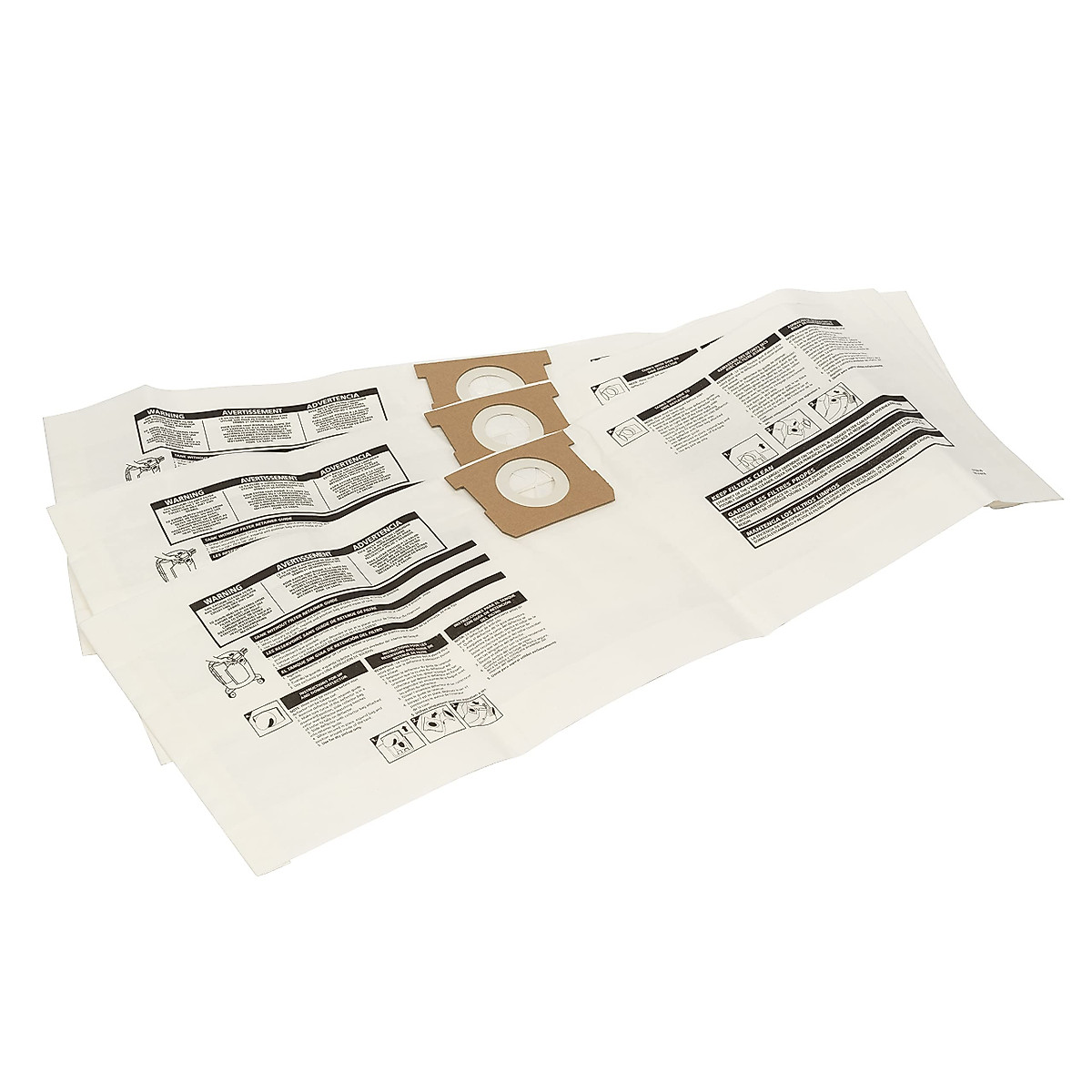 Shop-Vac 9066133, Disposable Filter Collection Bags, Fits 5-8 Gallon Tanks, (3 Pack)