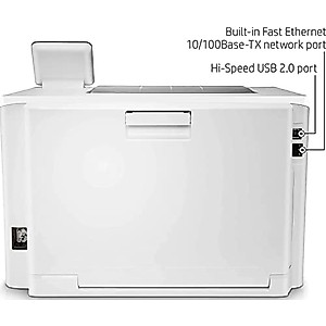 HP Color Laserjet Pro M255dw Single-Function Wireless Laser Printer, White - Print only - 2.7" Color Touchscreen, 22 ppm, 600 x 600 dpi, 8.5 x 14, Auto Duplex Printing, Ethernet