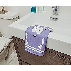 South Park Towelie Hand Towel - 24-Inch Blue Cotton Bath & Kitchen Towels - Absorbent Soft Face Wash Cloth, Tea Towel - Fun Novelty Bathroom Decor - South Park Collectibles - Kid, TV Series Fan Gift