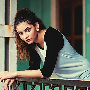 WISTIC Gold Hoop Earrings Double Layered Disc Drop Fashion Earrings 14K Gold Plated Polished Stainless Steel Earrings Jewelry (Double Disc Drop Earrings (Gold))