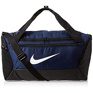 NIKE Brasilia Small Duffel - 9.0, Midnight Navy/Black/White
