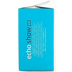 Echo Show 5 (3rd Gen) Adjustable Stand with USB-C Charging Port | Cloud Blue