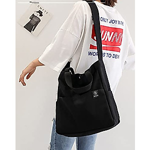 Women Crossbody Bags Large Size Tote Canvas Purse Casual Hobo Bags Shoulder Handmade Bags