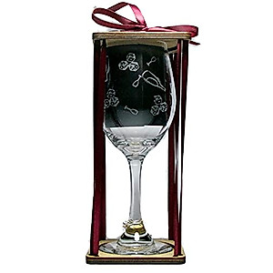 Orange Kat Bunco Club My Drinking Club Has A Major Bunco Problem Stemmed Wine Glass with Charm and Presentation Packaging