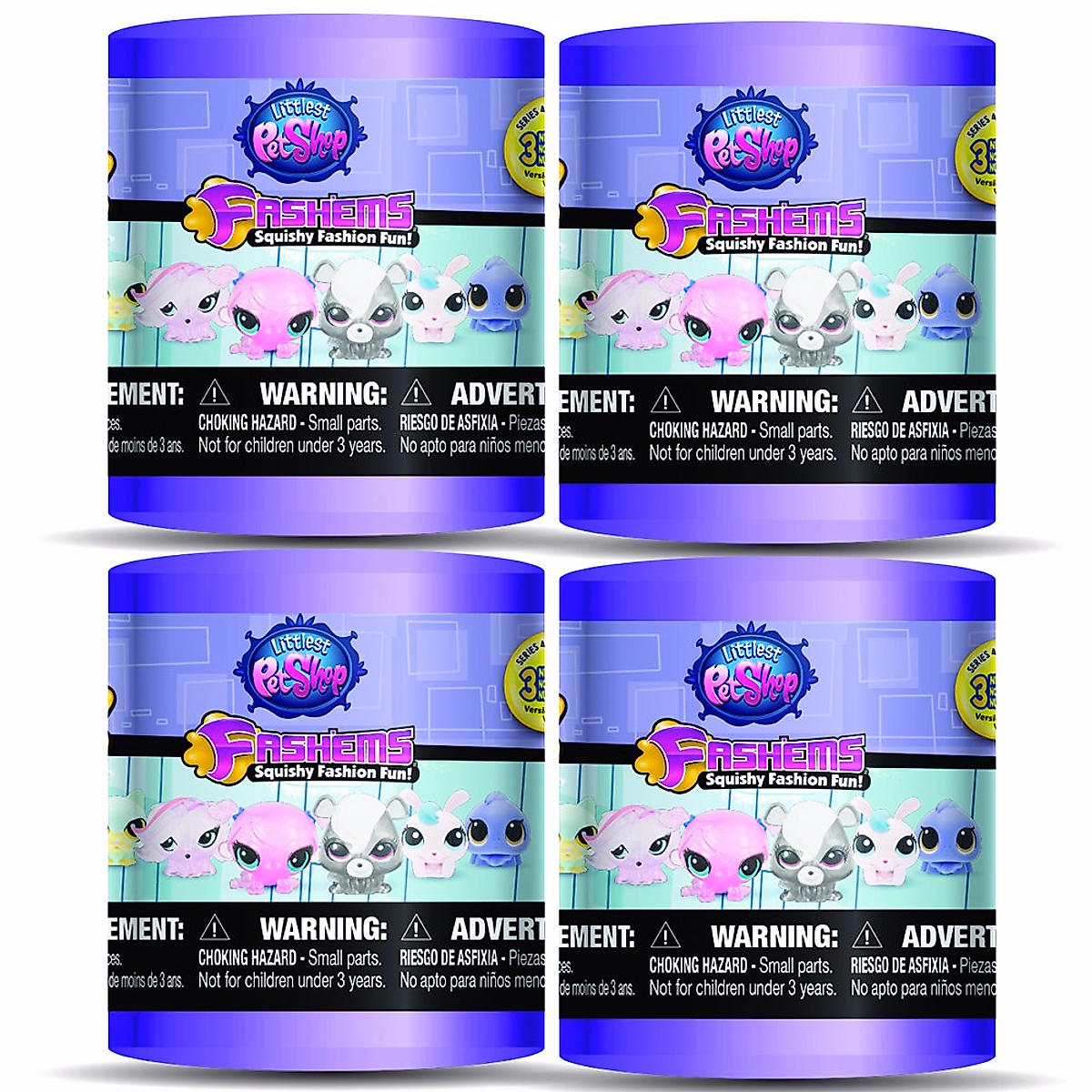Tech 4 Kids Littlest Pet Shop Mashems Fashems Blind Pack Capsule - 4 Pack (4 Capsules Per Order)