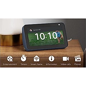 Echo Show 5 (2nd Gen, 2021 release) | Smart display with Alexa and 2 MP camera | Deep Sea Blue