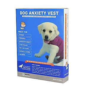 MCHY Dog Anxiety Vest, Anxiety Relief for Dogs, Dog Calming Coat (Rose S)