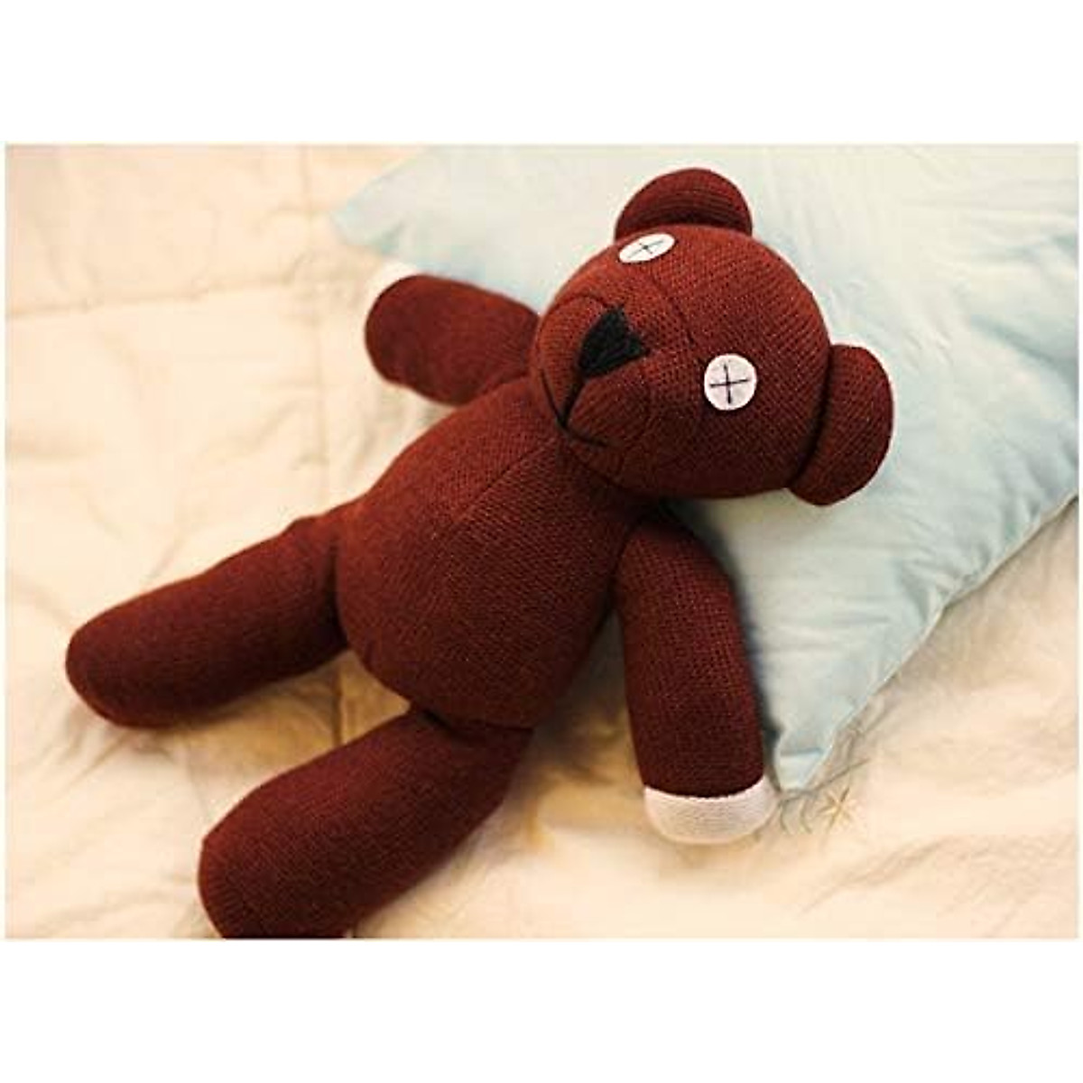 Yancos Teddy Bear Plush Figure Doll Toy Brown Stuffed Animal Teddy Bear Plushies Home Decor Gift for Kids 9”