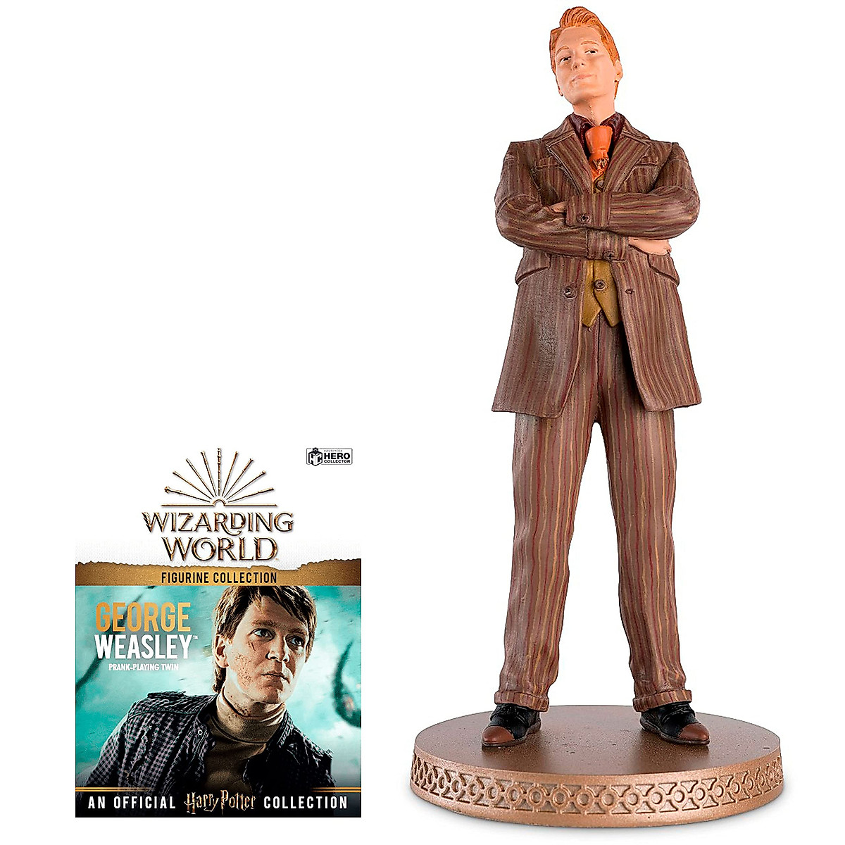 Hero Collector The Official Wizarding World Figurine Collection | George Weasley with Magazine Issue 44 by Eaglemoss