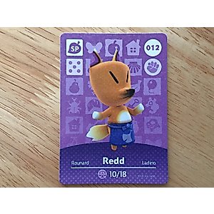 Animal Crossing Happy Home Designer Amiibo Card Redd 012/100