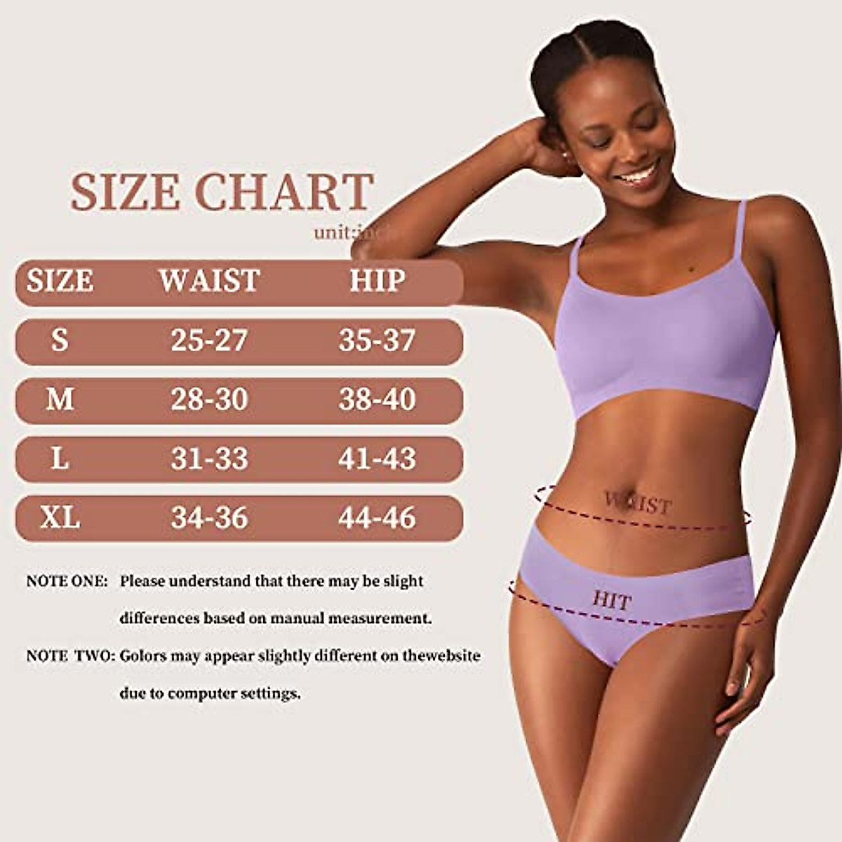 LEVAO 10 Pack Seamless Underwear for Women No Show Cheeky Bikini Panties Breathable Silk Touch Brief S-XL