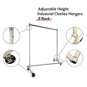 heavy duty clothing rack 400lb Load Garment clothing rack heavy duty Z Rack – Rolling coat rack for Home, Retail Display, Durable Square Tubing, Commercial Grade Clothing Rack. Display Racks Fixtures