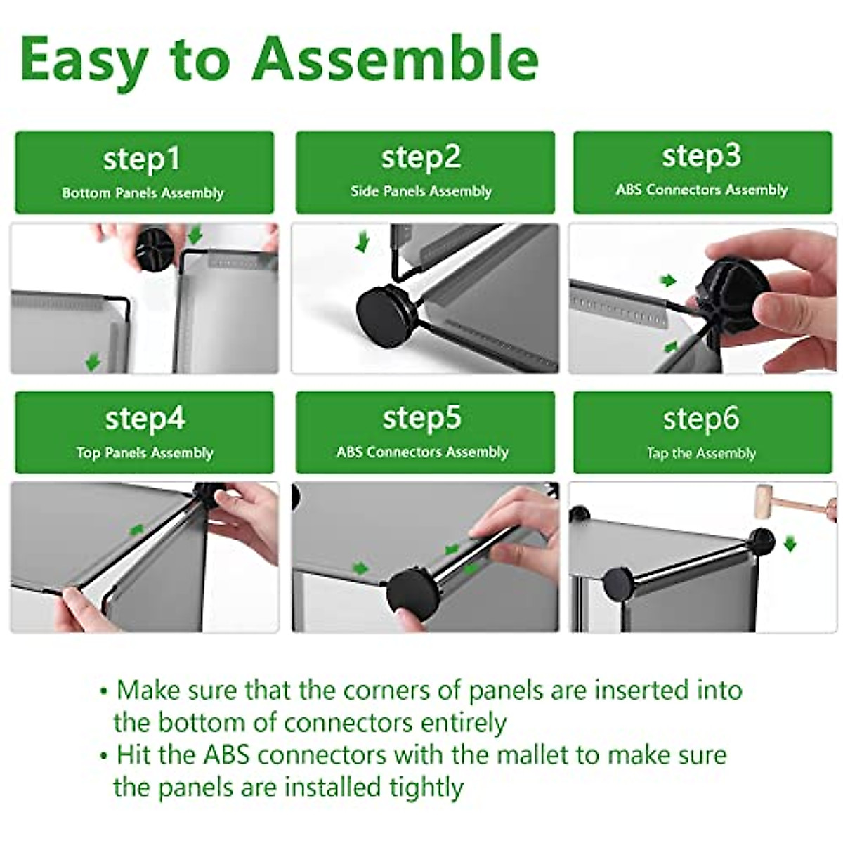 C&AHOME Cube Storage Organizer, 16-Cube Shelves Units, Closet Cabinet, DIY Plastic Modular Book Shelf, Ideal for Bedroom, Living Room, Office, 48.4" L x 12.4" W x 48.4" H Grey UPCS16G