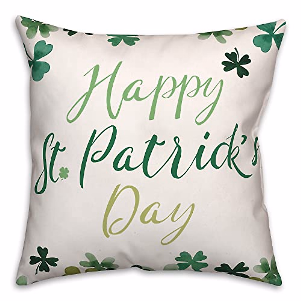 Creative Products Happy St. Patricks Day 18x18 Spun Poly Pillow