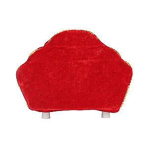 NAVRANG Wooden Laddu Gopal's Meenakari Singhasan for Mandir/God Idols/Pooja Chowki/Kanhaji Sinhasan Red Colour