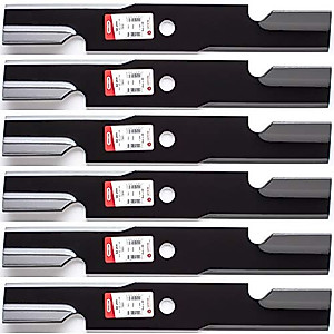 6PK Oregon 92-209 High Lift Blades for Exmark 60” Lazer Z E-Series LZE740EKC60400
