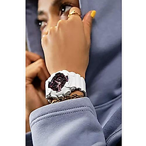 G-Shock Ladies' Casio Analog-Digital White Resin Watch GMAS140M-7A