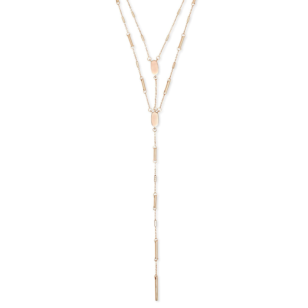 Kendra Scott Adelia Y Necklace for Women, Dainty Fashion Jewelry, 14k Rose Gold-Plated