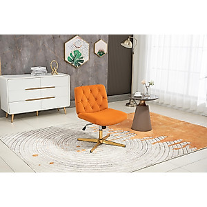 COOLMORE Home Office Desk Chair, Vanity Chair, Modern Adjustable Home Computer Executive Chair Swivel Task Chair for Small Space, Living Room, Make-up, Studying