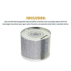 SnapSafe Reusable Canister Dehumidifier, 75902 - Portable, Easy to Use Moisture Absorbers for Gun Safes & Cabinets - Prevent Moisture Damage for Gun Safe Accessories, Firearms in Your Gun Vault