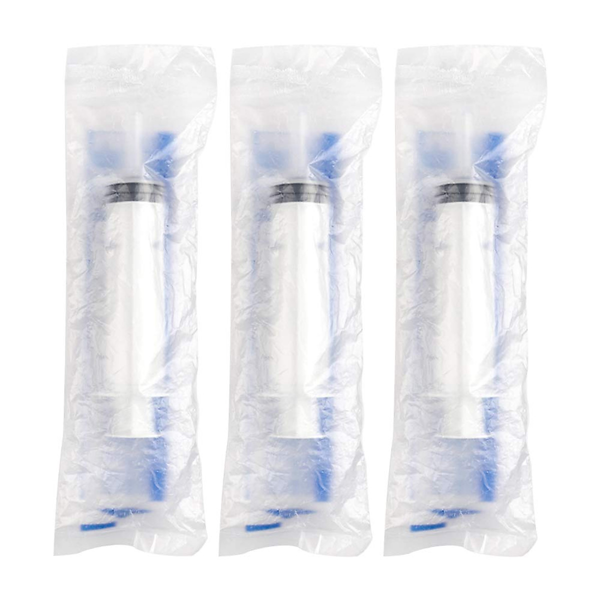 DEPEPE 8pcs 60ml Plastic Syringe with Caps, Large Catheter Tip Syringes for Lipgloss Making Feeding Food Paint Scientific Lab Measurement and Dispensing