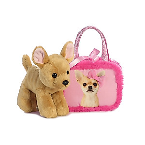 Aurora® Fashionable Fancy Pals™ Pretty in Pink Stuffed Animal - On-The-go Companions - Stylish Accessories - Multicolor 7 Inches