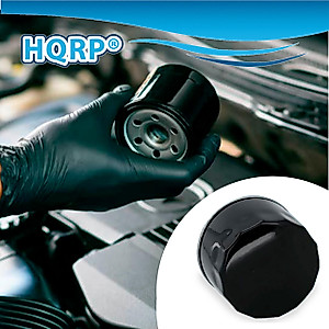 HQRP Oil Filter compatible with John Deere Z225 Z235 Z245 Z255 Z425 Z445 Z465 Z645 Z655 Z510A Z520A Z915B Z920M Z925M Z930M X300 648R 652B 652R 657A Lawn Mower, AM125424c GY20577 KH1205008 Replacement