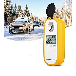 yise-O0615 New For Digital Refractometer Automotive Antifreeze Ethylene Propylene Glycol -2 Refractometer Freezing Cleaner Battery Refractometer