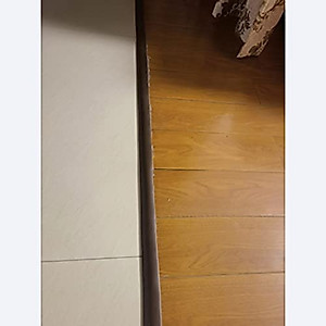 ZJKXJH Gray Carpet Edging Trim Strip, PVC Threshold Transition Strips Self Adhesive, Reducer Flute Uneven Floor for Height Difference 1cm, 3.5cm Wide (Size : 25m/82ft Length)
