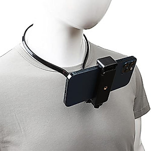 PellKing POV/Vlog Smartphone Selfie Neck Holder Mount for GoPro and Phone,Compatible with iPhone Samsung Smartphones,Hero 9, 8, 7, 6, 5, 4, 3, 2, 1