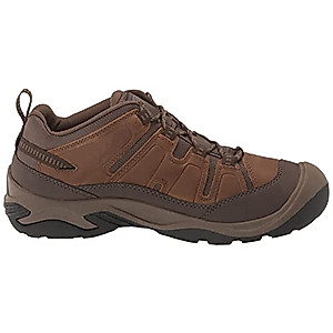 KEEN Men's Circadia Low Height Comfortable Waterproof Hiking Shoes, Shitake/Brindle, 14 Wide