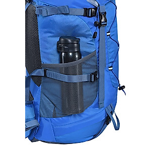 Shanyk 55L Hiking Backpack Backpack with Rain Cover for Camping Backpacking Travel and Adventure