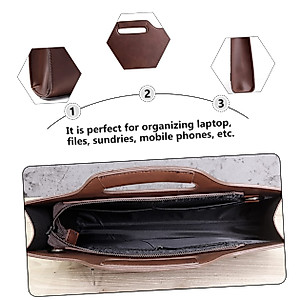 VALICLUD Pu Leather Laptop Bag for Men Messenger Bag Briefcase for Men Male Briefcase Computer Storage Bag