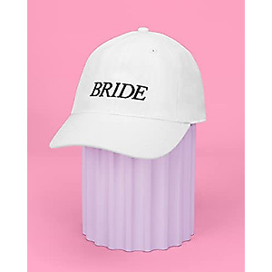 xo, Fetti Bride Baseball Hat Bachelorette Party Decorations White | Bride to Be Gift, Engagement Party Supplies, Cool Bride