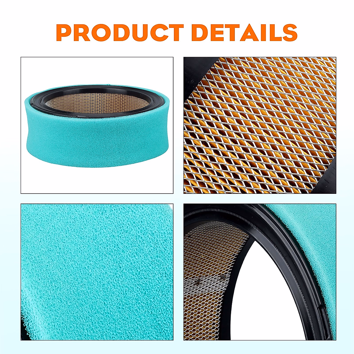 Hipa 47 083 03-S Air Filter for Kohler CH730-CH740 K301 K241 K321 K341 CH20 CH18-CH25 CV724-CV740 CV17-CV23 47 883 03-S1 Engines