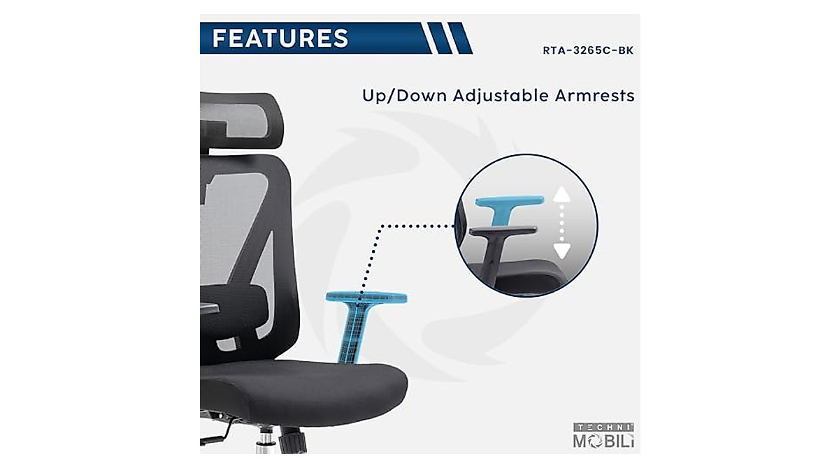 Techni Mobili Ergonomic Office Chair - Ultimate Comfort