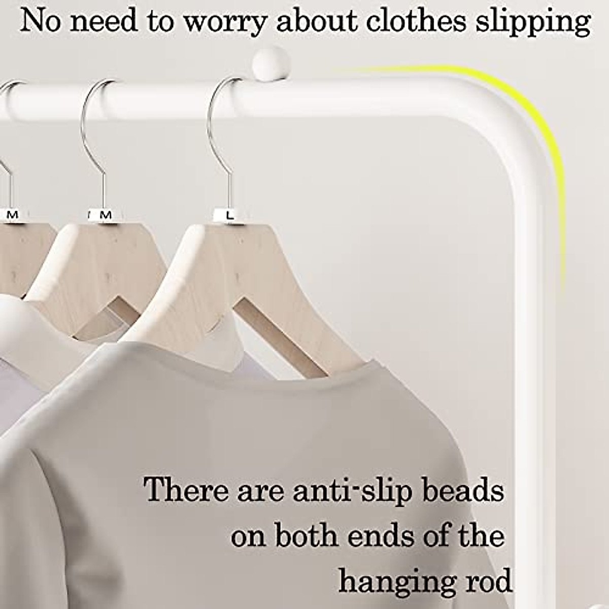 ZBYL Clothing Rolling Wardrobe Garment Rack with Wheels, Metal Clothes Closet Rack with Bottom Shelf, Portable Organizer Standard Rod with Hooks for Hanging Clothes, 68×160cm