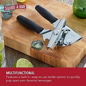 Swing-A-Way Portable Can Opener, Black 7-Inch