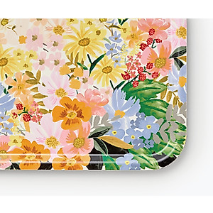 RIFLE PAPER CO. Marguerite Medium Rectangle Serving Tray, Bent Ply Tray, Laminated Paper and Birch Wood, Printed in Full Color, Food and Dishwasher Safe, FSC-Certified, 14" L x 11" W