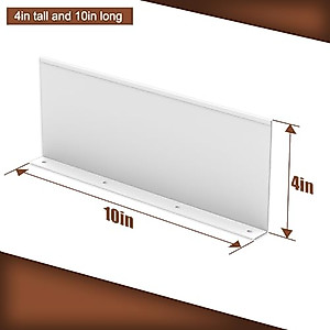 BJADE'S Gutter Valley Splash Guard,6 Pcs Aluminum Roof Valley Splash Shield Gutter Guard.for Straight,Flat Roofs,Corner,10 inch Each